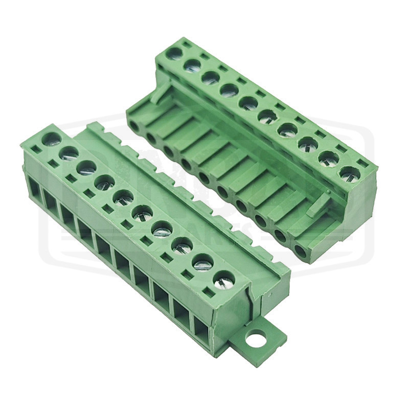 Connecteur male femelle 10 broches à vis et fixation EDGRKC-5.08-10P