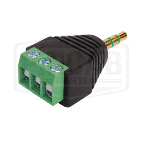 Prise jack 3.5mm stéréo mâle avec bornier