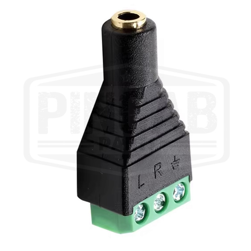 Prise jack 3.5mm stéréo femelle avec bornier